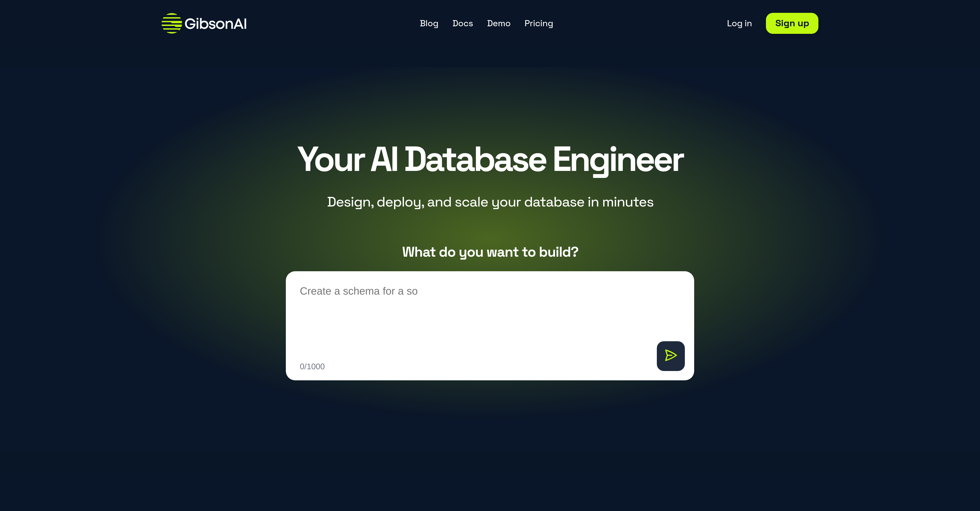 GibsonAI - AI Tool For Database design