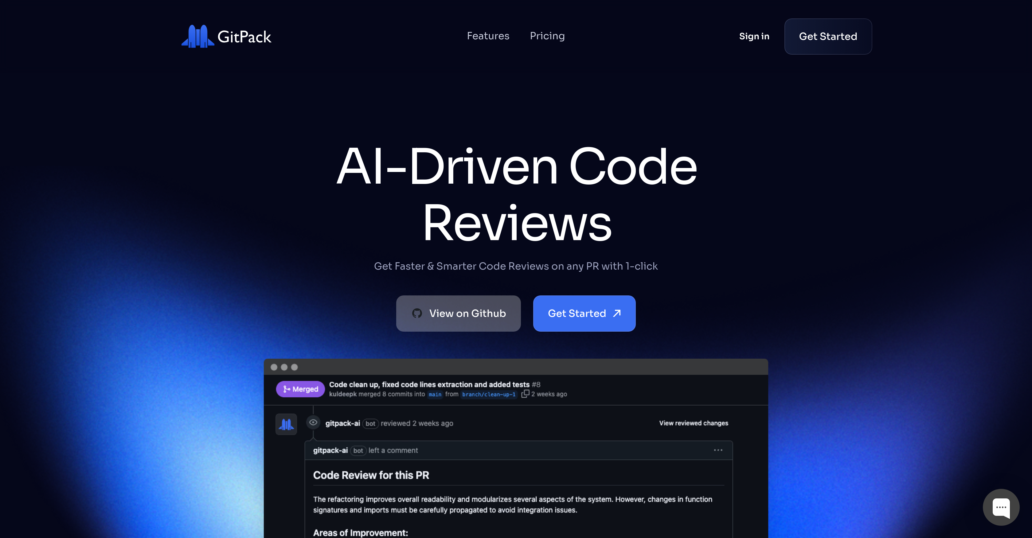 GitPack - AI Tool For Code reviews