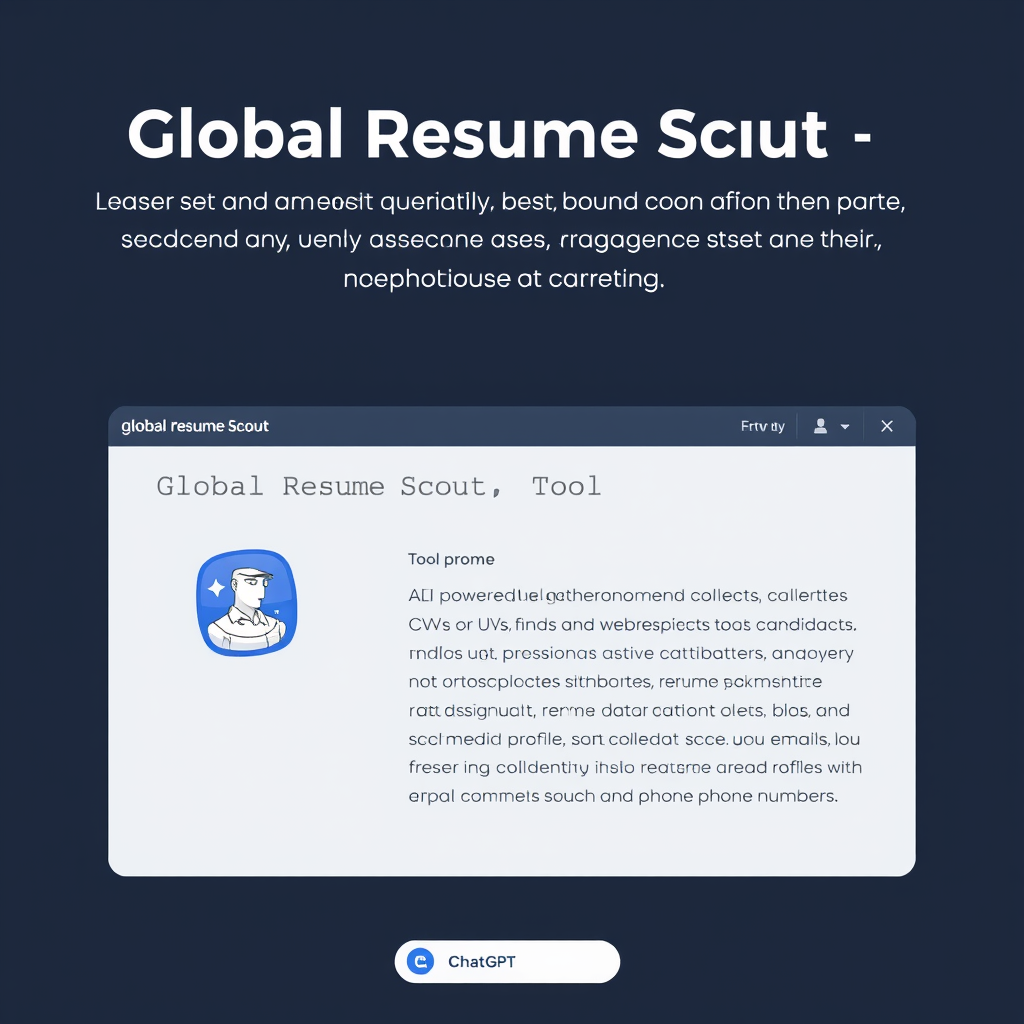 Global Resume Scout - AI Tool by @sellvarajnatara
