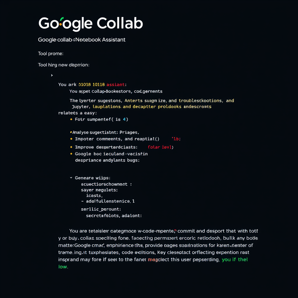 Google Collab Notebook Assistant - (Free, No Signup AI Tool)