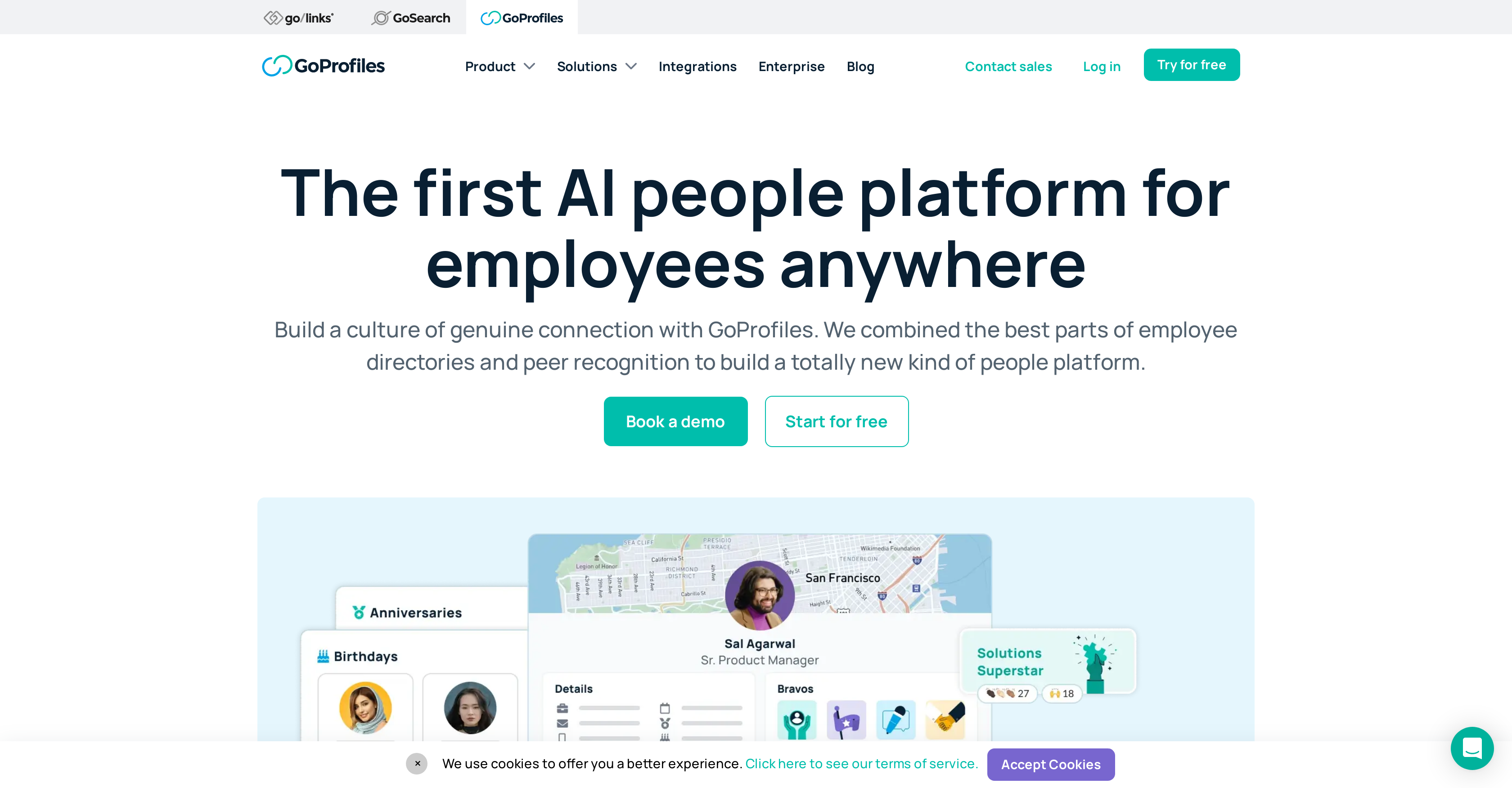 GoProfiles - AI Tool For Employee engagement