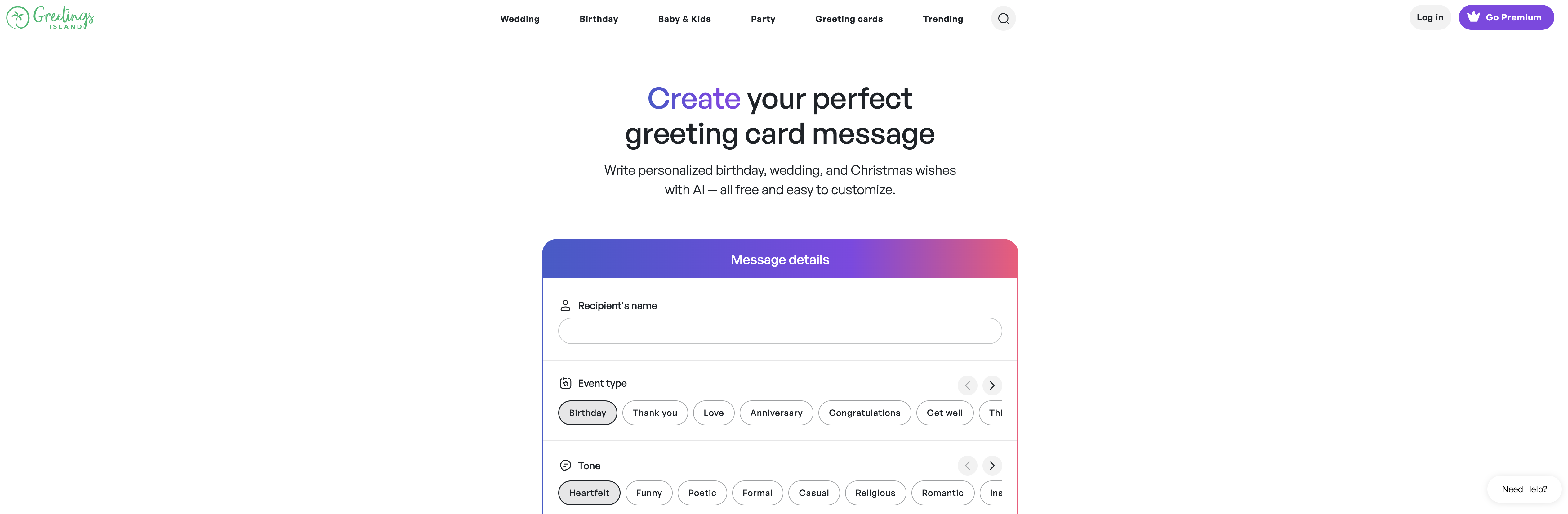 Greetings Island - Event wishes - Event wishes - TAAFT