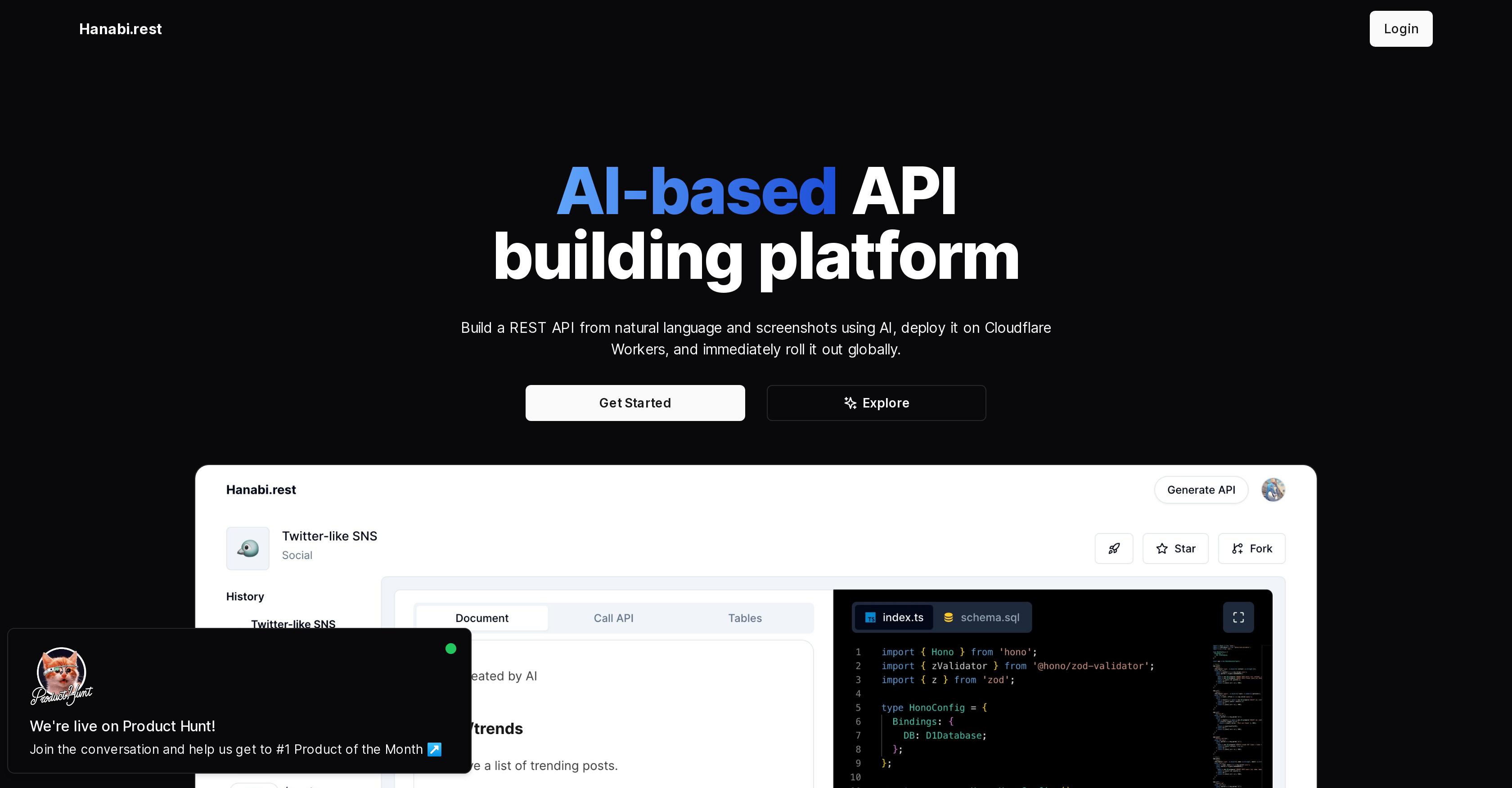 Hanabi.rest - AI Tool For APIs
