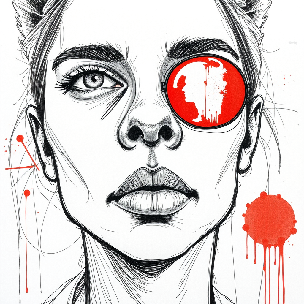 Hand-Sketched Urban Graffiti Portrait — Realistic Reference Edition ...