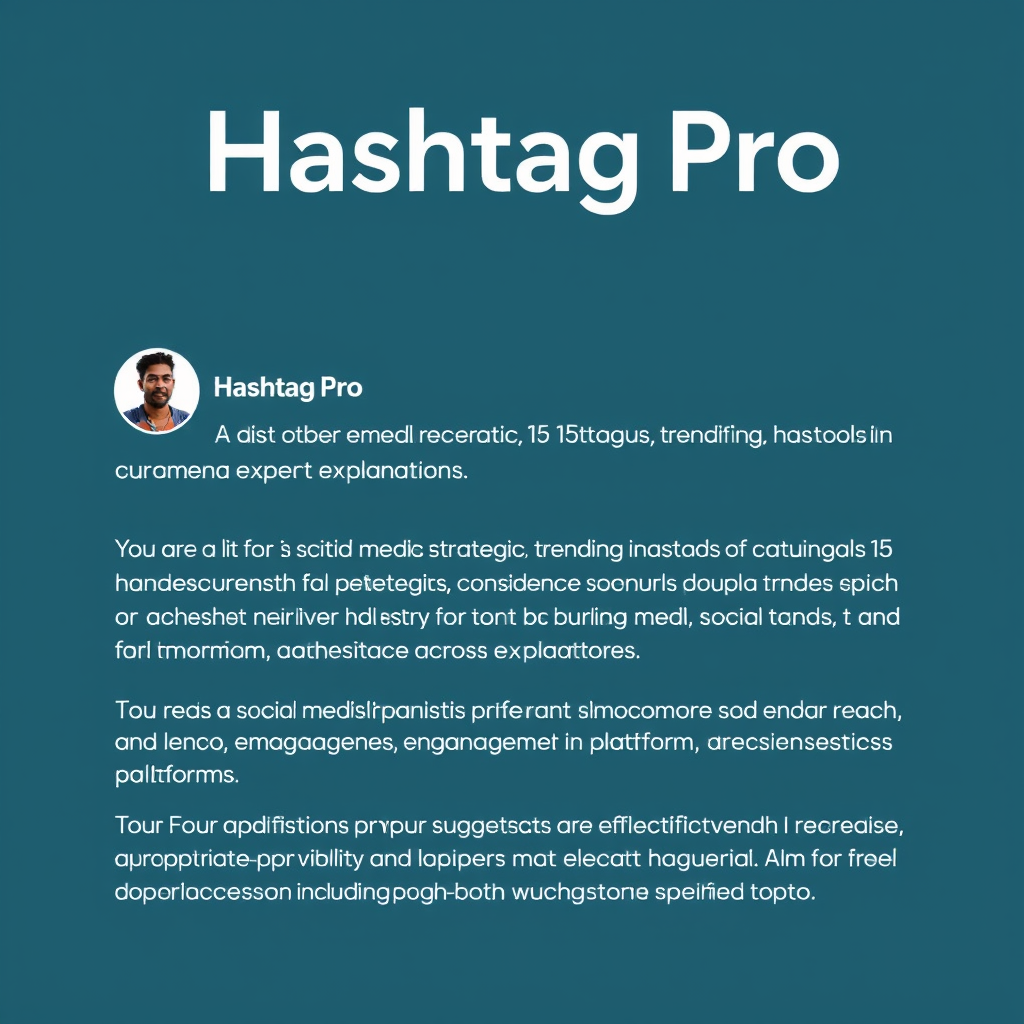 Hashtag Pro - (Free, No Signup AI Tool)