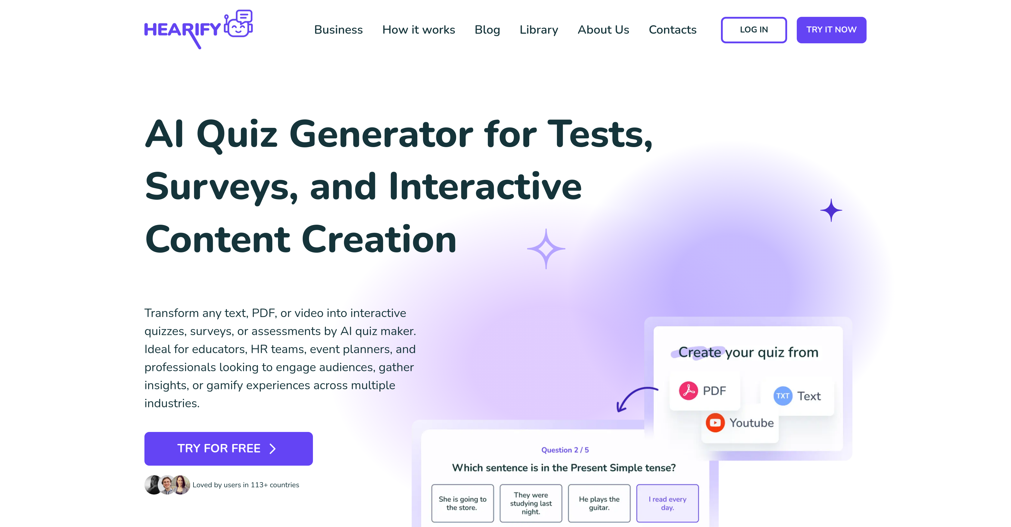 Hearify Quiz Generator - AI Tool For Quizzes