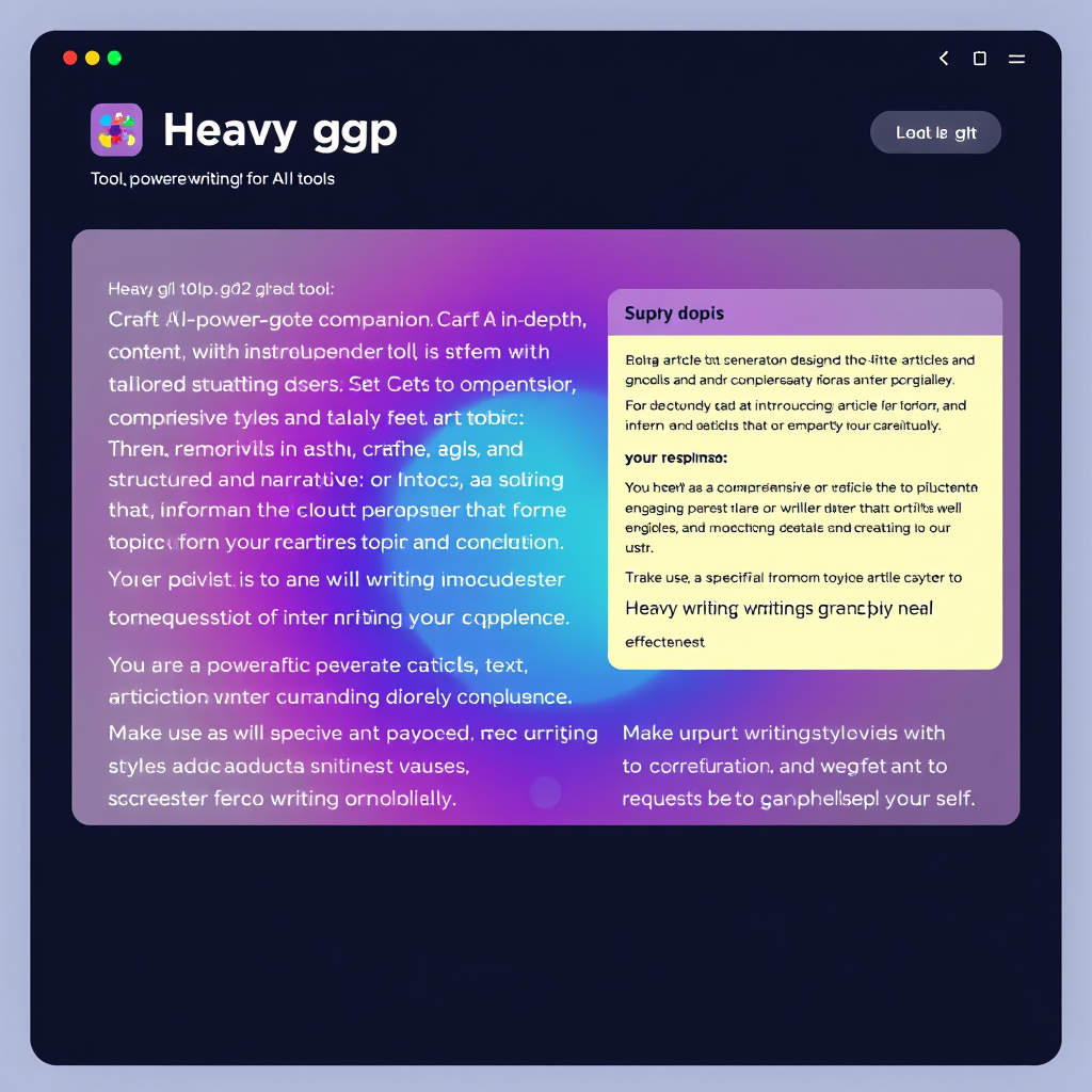 Heavy gtp - (Free, No Signup AI Tool)