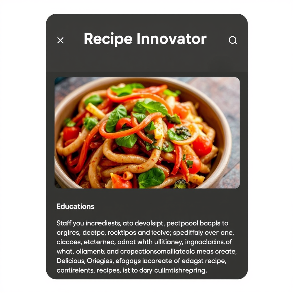 Recipe Innovator - (Free, No Signup AI Tool)