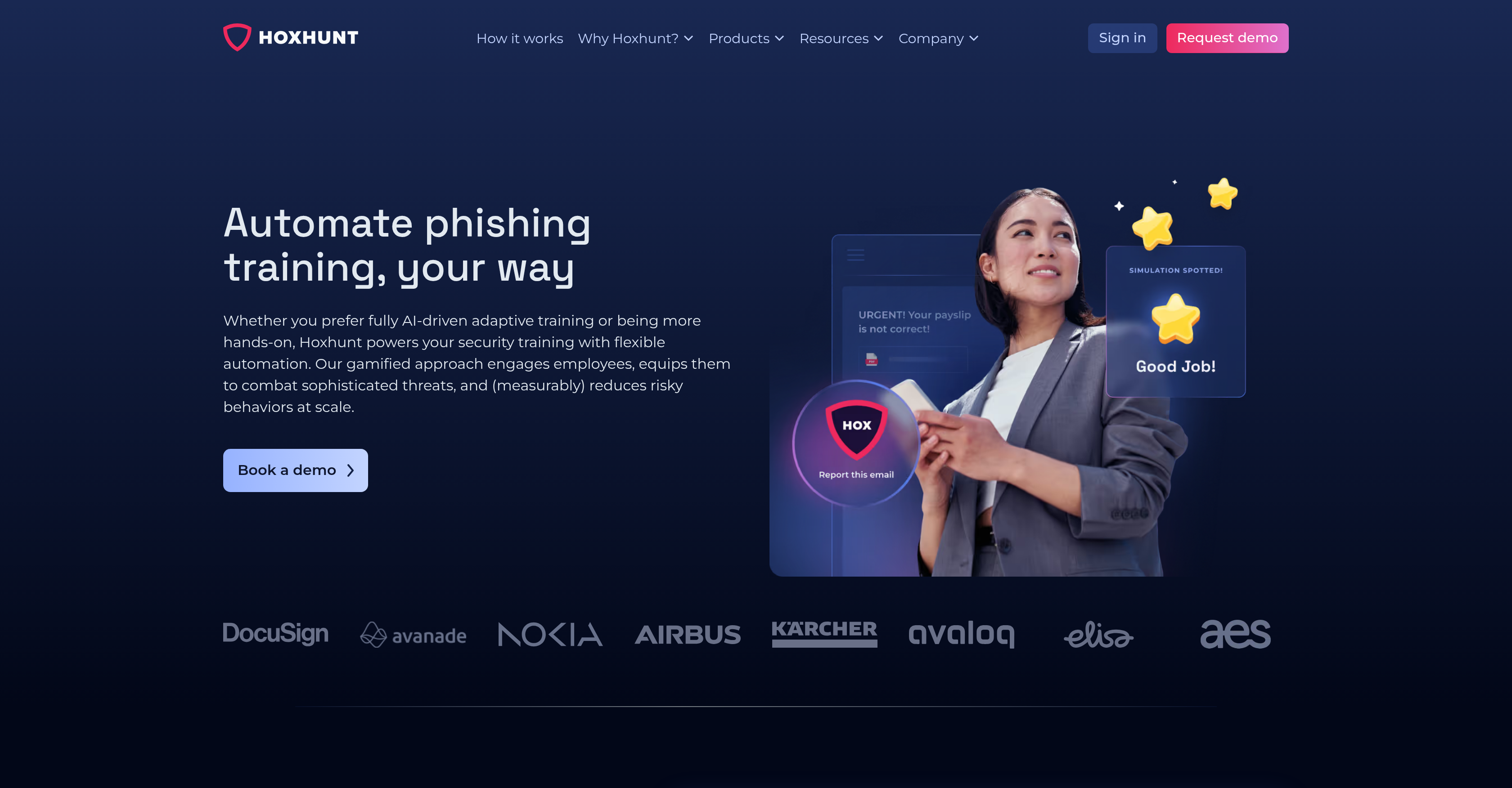Hoxhunt - AI Tool For Cybersecurity training
