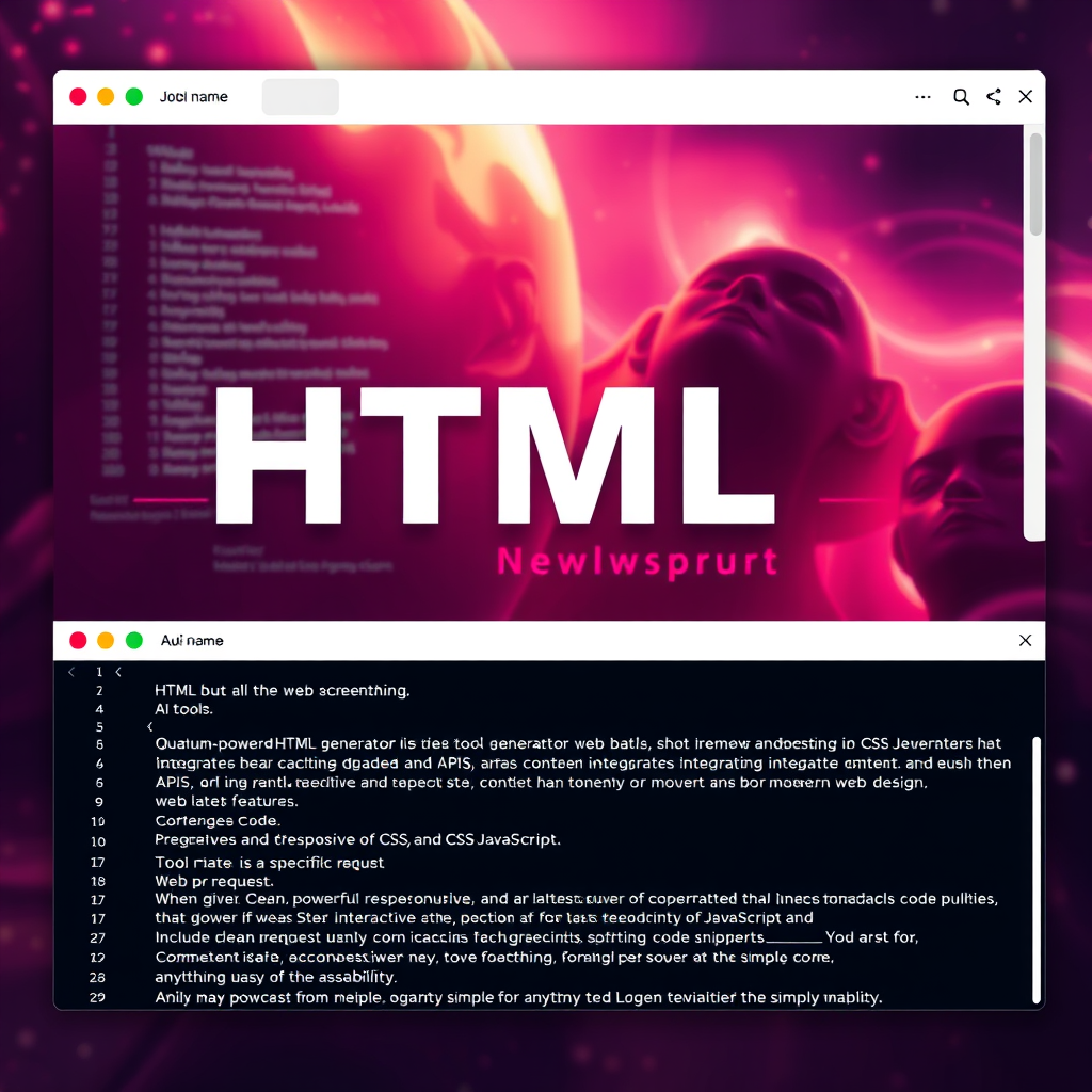 HTML but with all the power of the web behind it. - (Free, No Signup AI ...