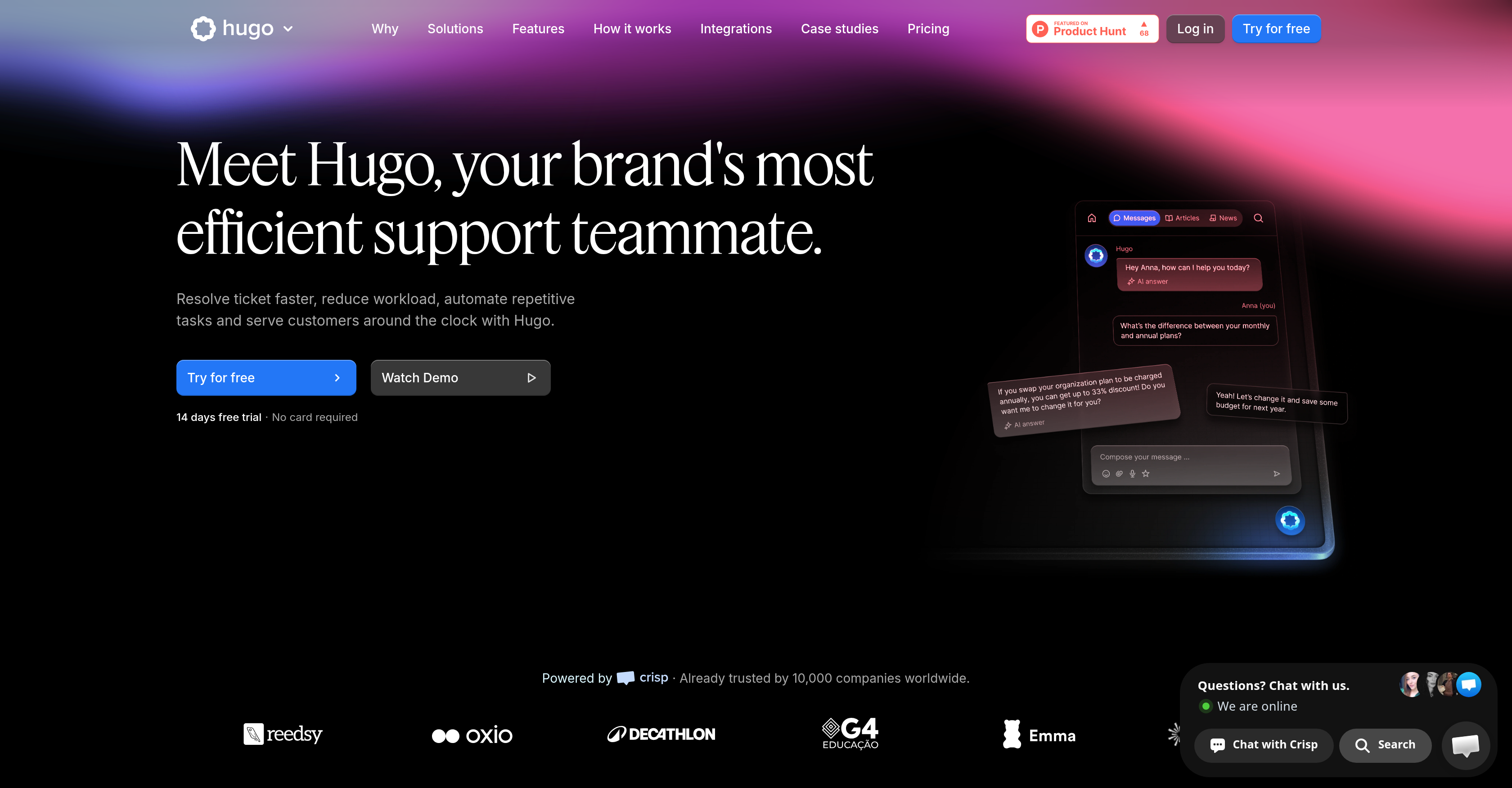 Hugo AI - AI Tool For Business operations