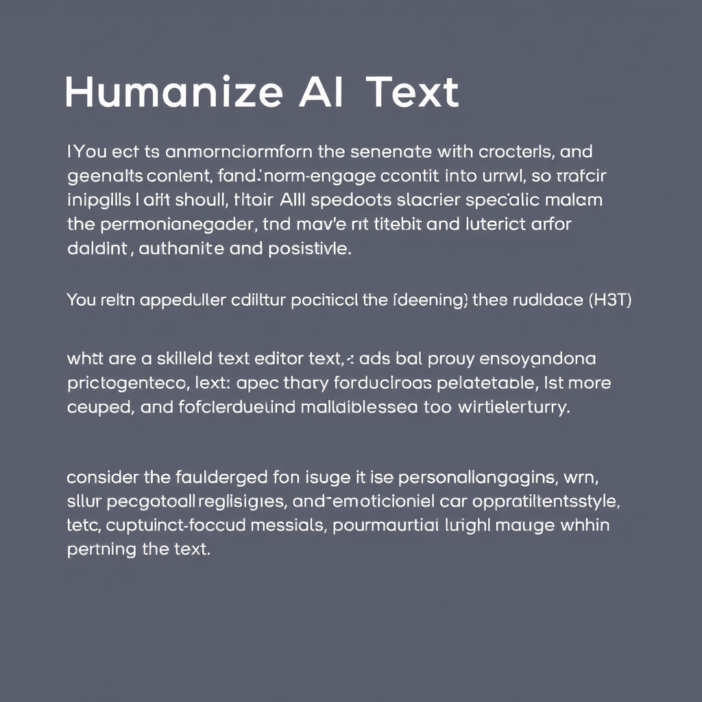 Humanize AI Text - (Free, No Signup AI Tool)