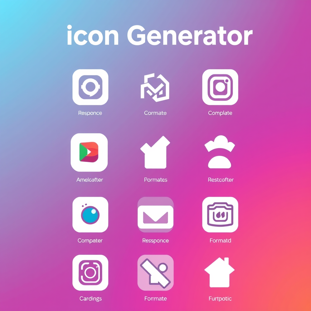 Icon generator - (Free, No Signup AI Tool)