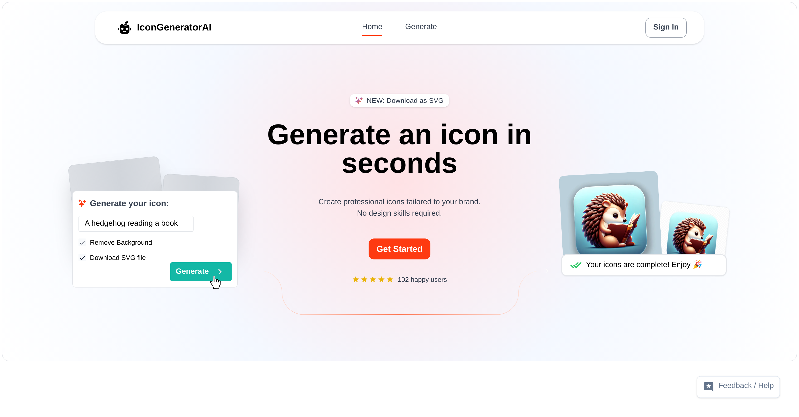 IconGeneratorAI - AI Tool For Icons