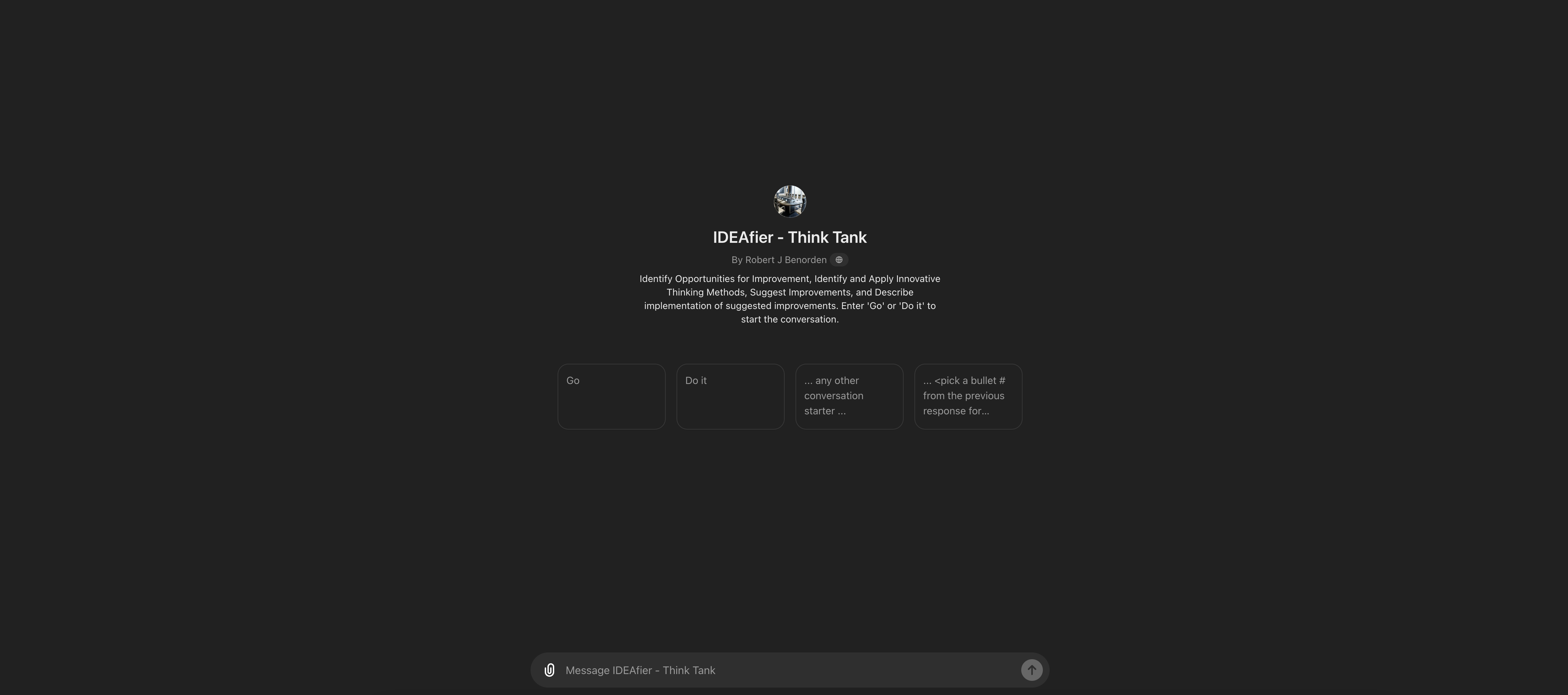 IDEAfier - Think Tank - AI Tool For Brainstorming