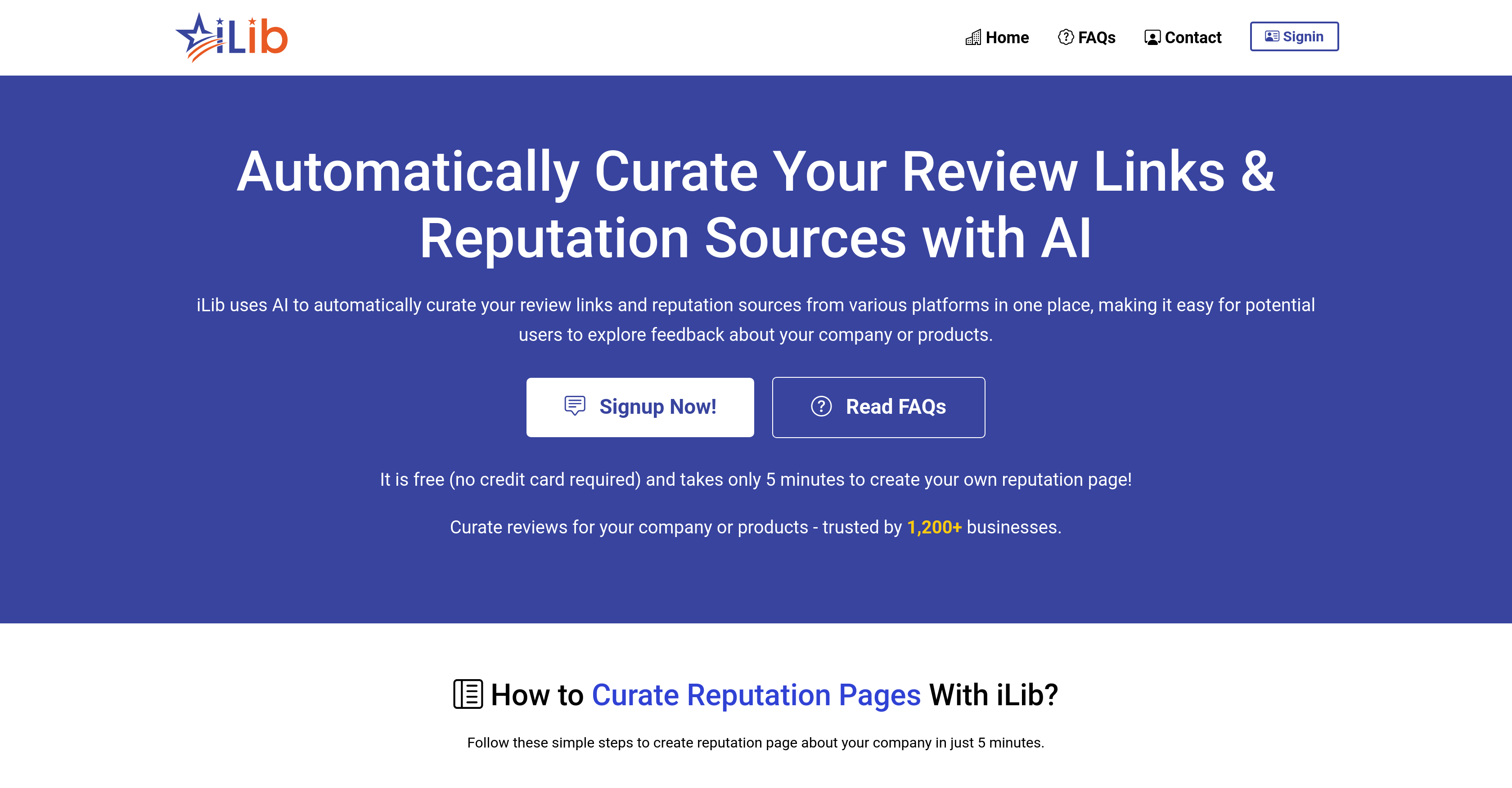 iLib - AI Tool For Review management