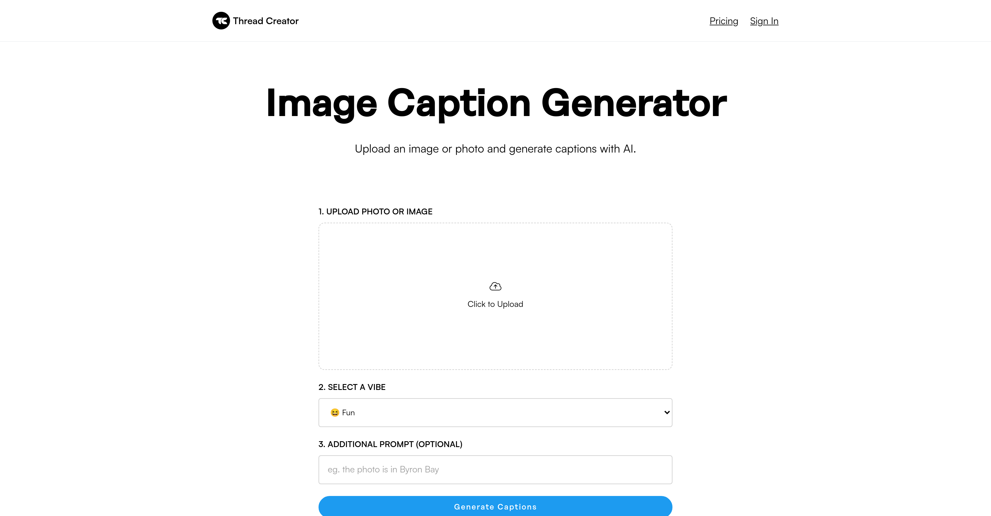Image Caption Generator - AI Tool For Image captions