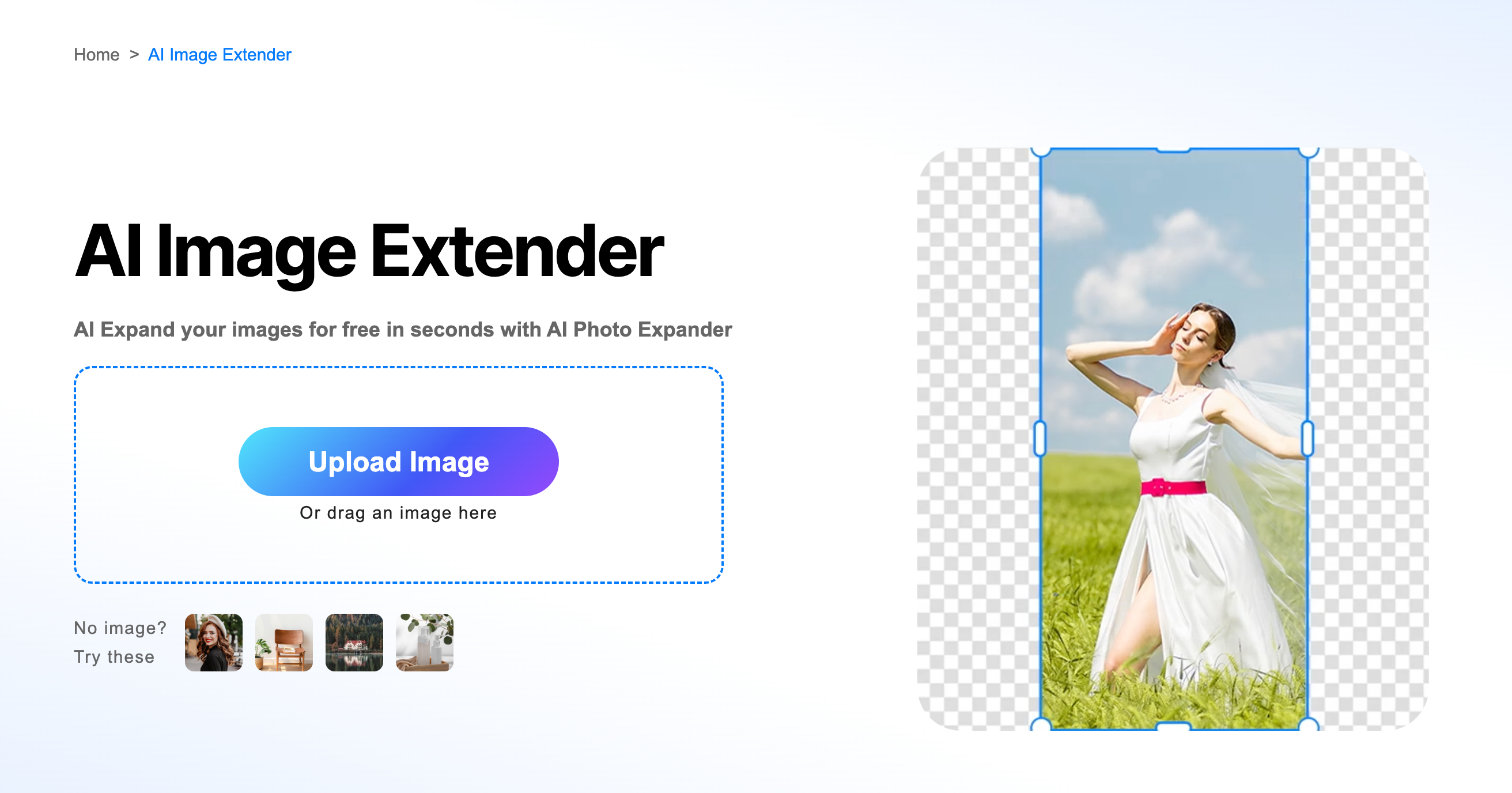 Image Extender by Picsman - AI Tool For Image expansion