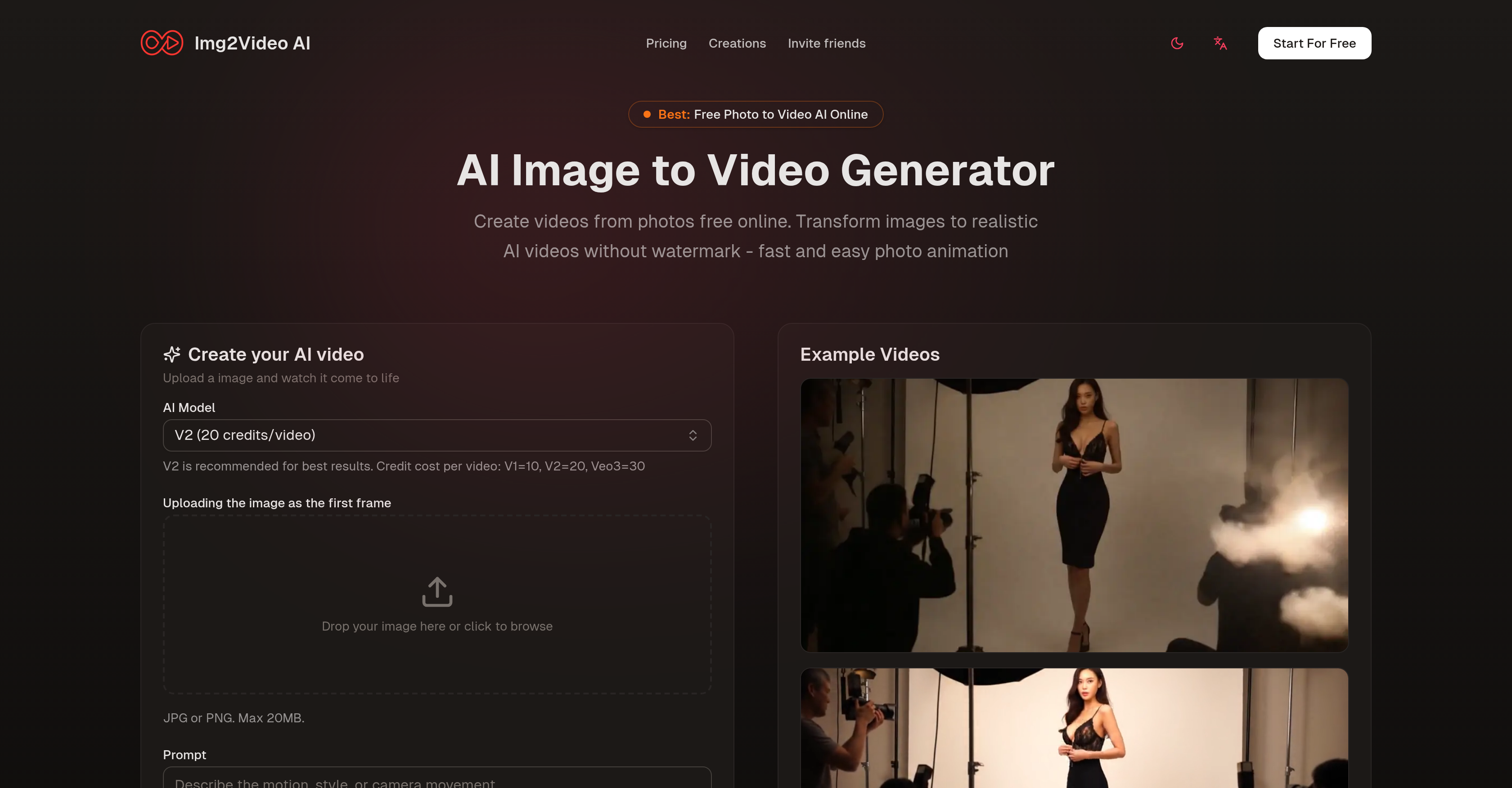 Img2Video AI - AI Tool For Image to video