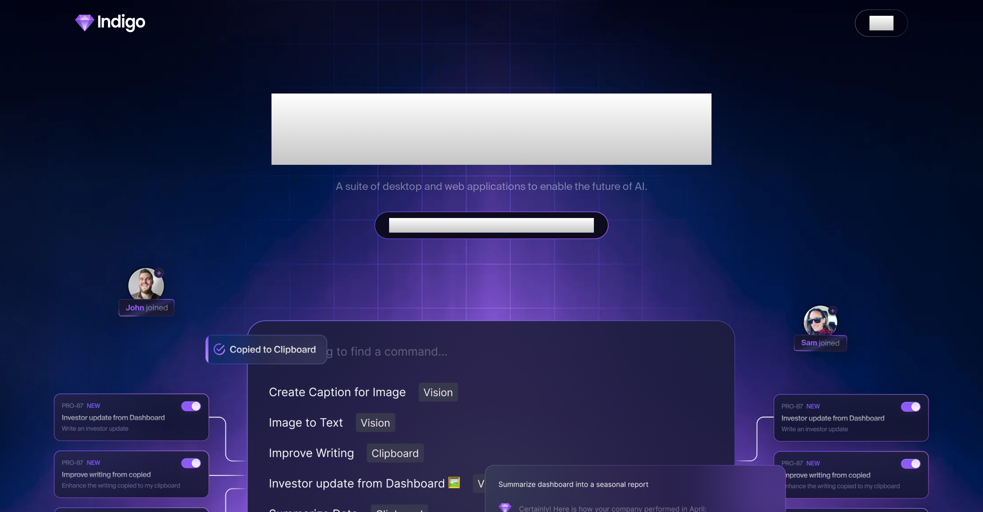 Indigo - AI Tool For Team productivity