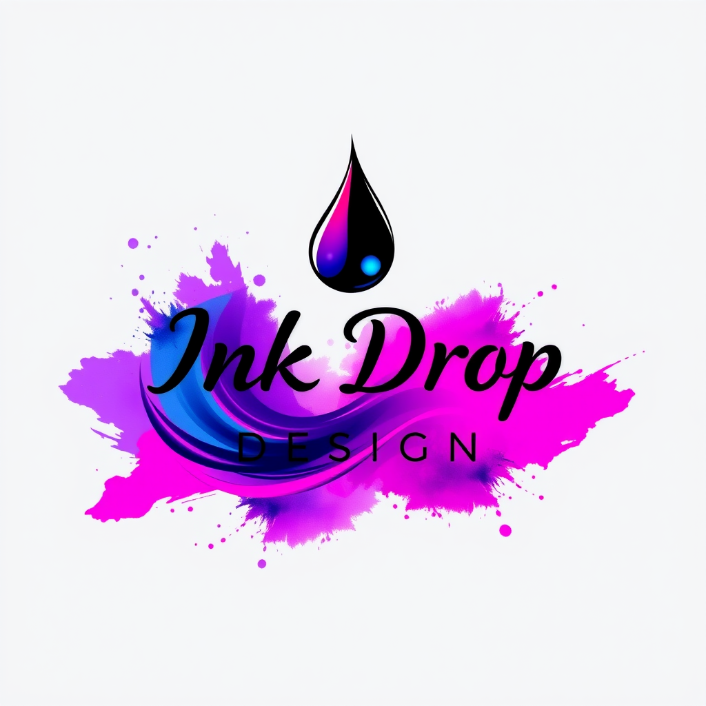 Ink Drop Design Logo - (Free, No Signup AI Tool)