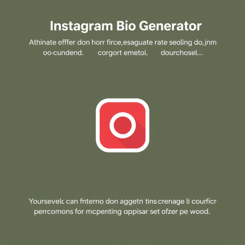 Instagram Bio Generator - (Free, No Signup AI Tool)