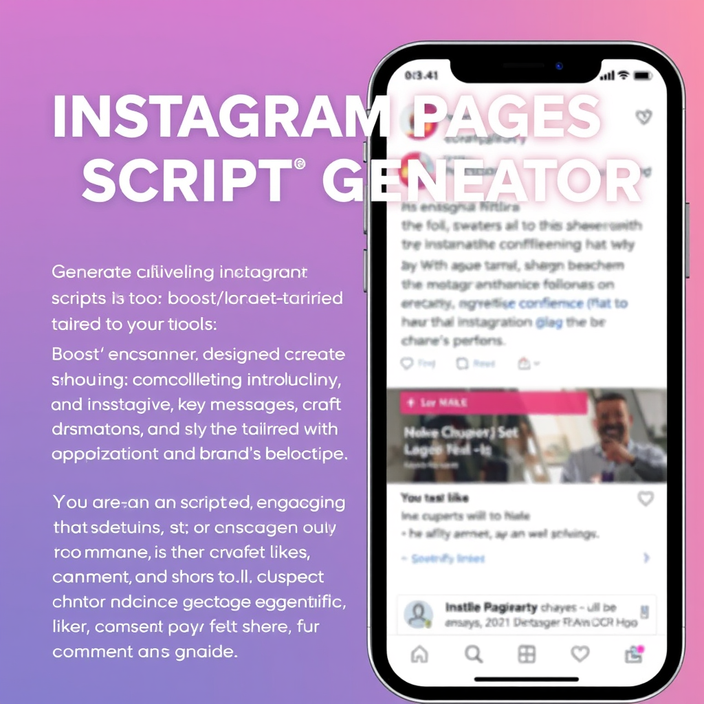 INSTAGRAM PAGES SCRIPT GENERATOR - (Free, No Signup AI Tool)