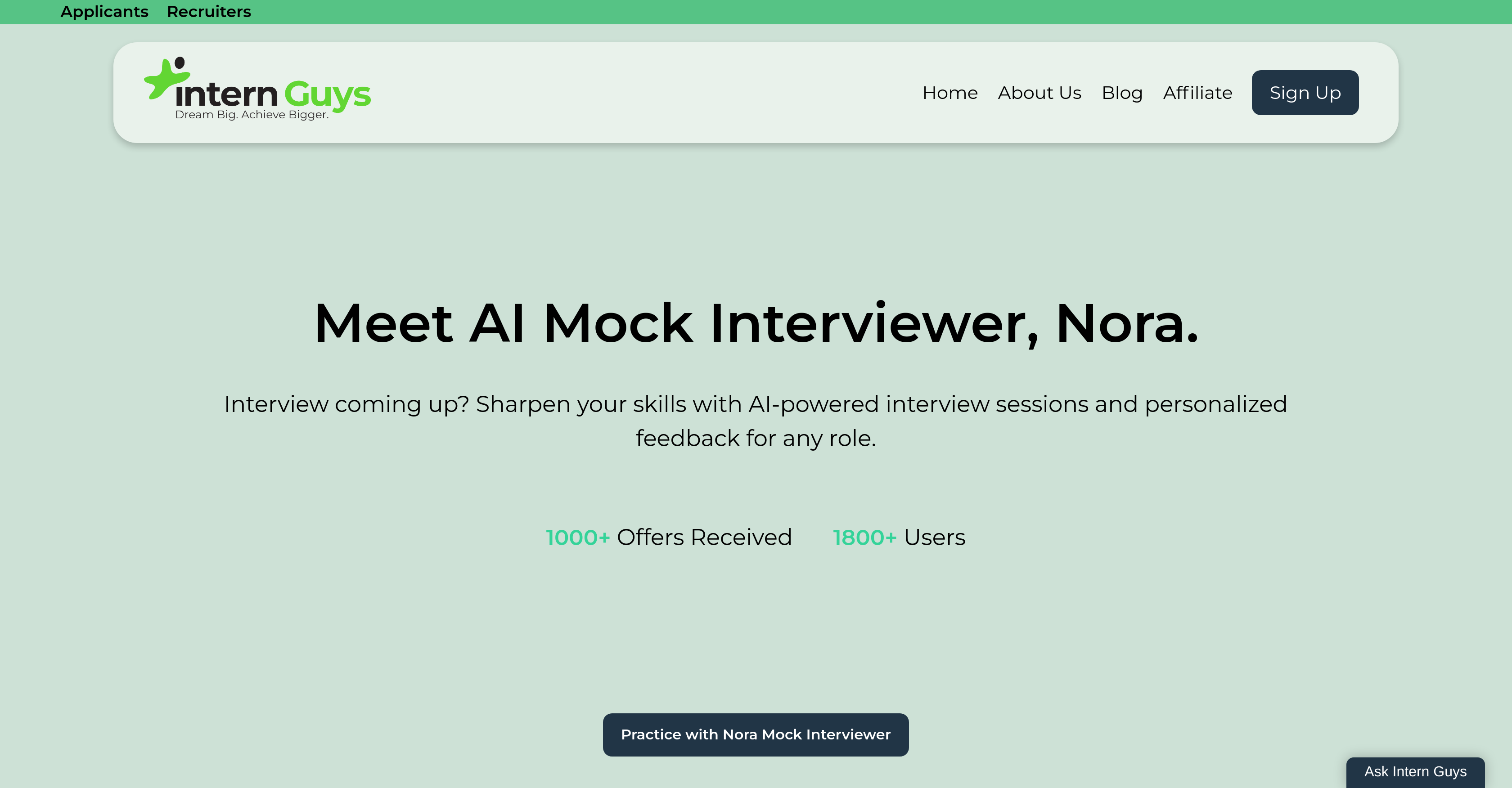 Intern Guys - AI Tool For Interview preparation