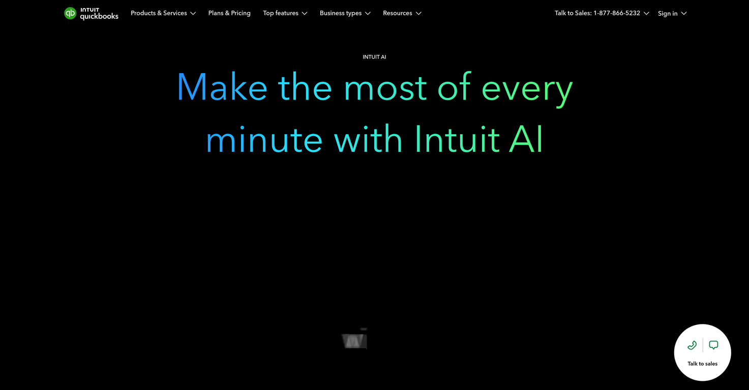 Intuit Quickbooks AI - AI Tool For Business operations