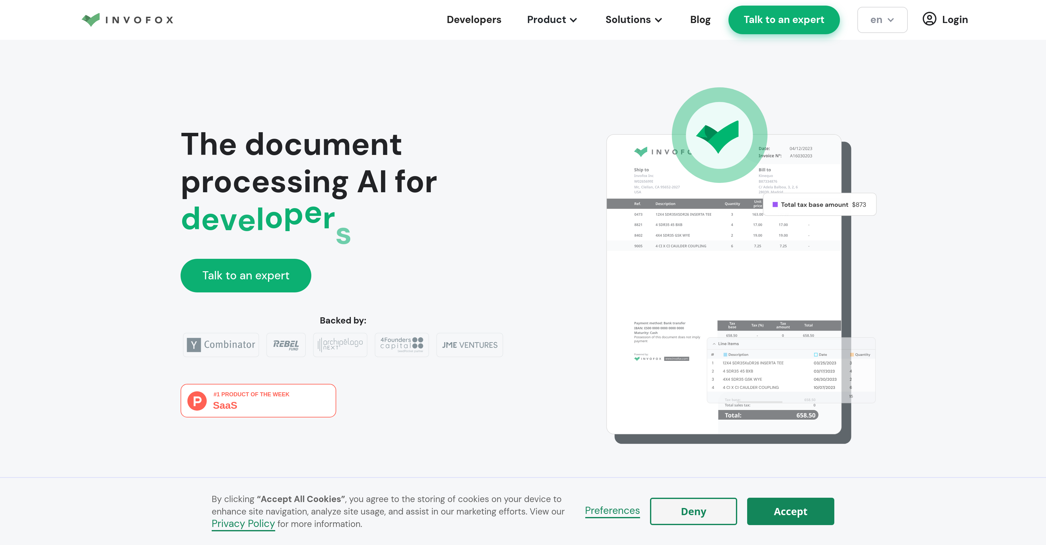 Invofox - AI Tool For Document processing