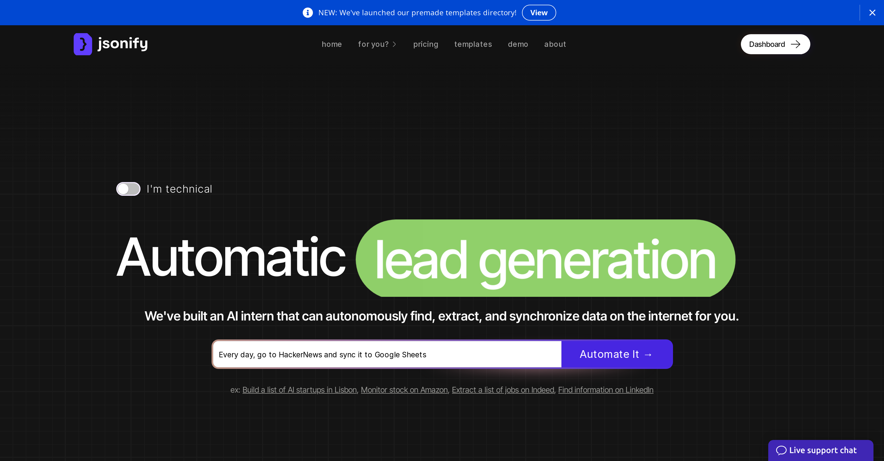Jsonify - AI Tool For Data extraction