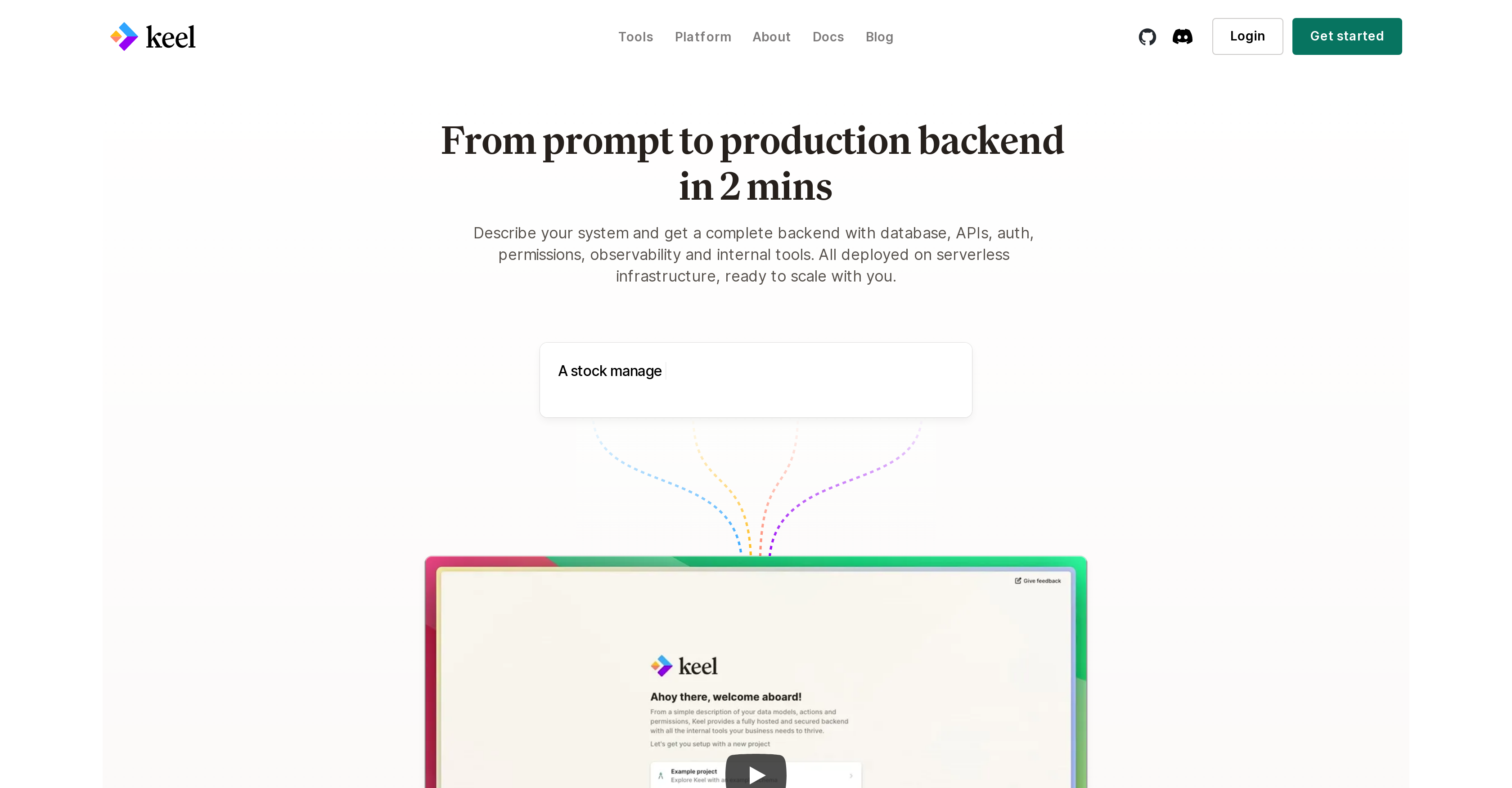 Keel Studio - AI Tool For Backend development