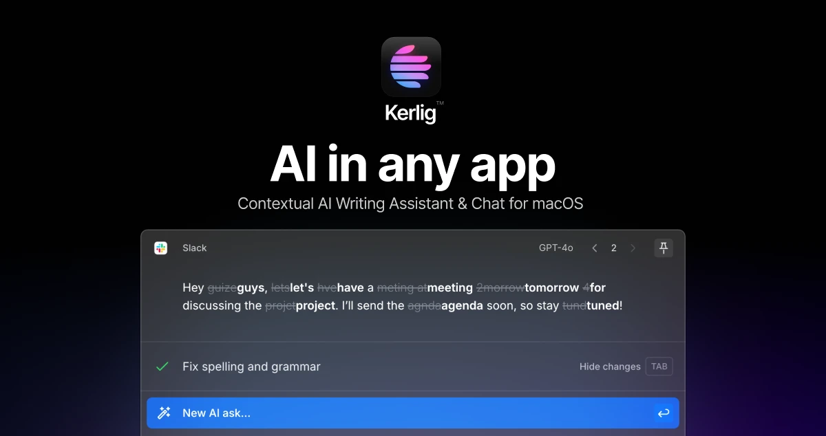 Kerlig - AI Tool For Productivity