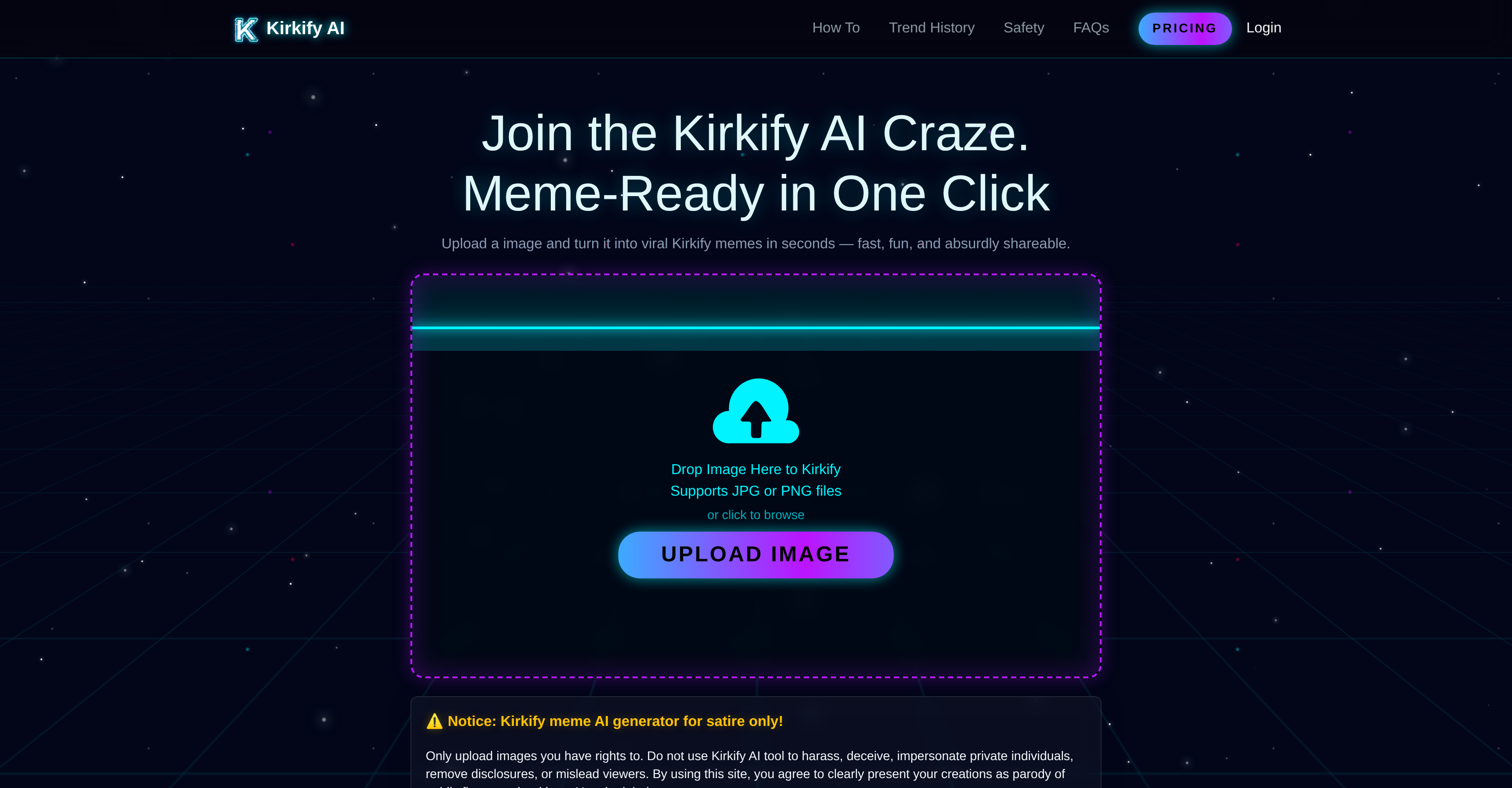 Kirkify AI | Kirkified Memes - AI Tool For Kirkification
