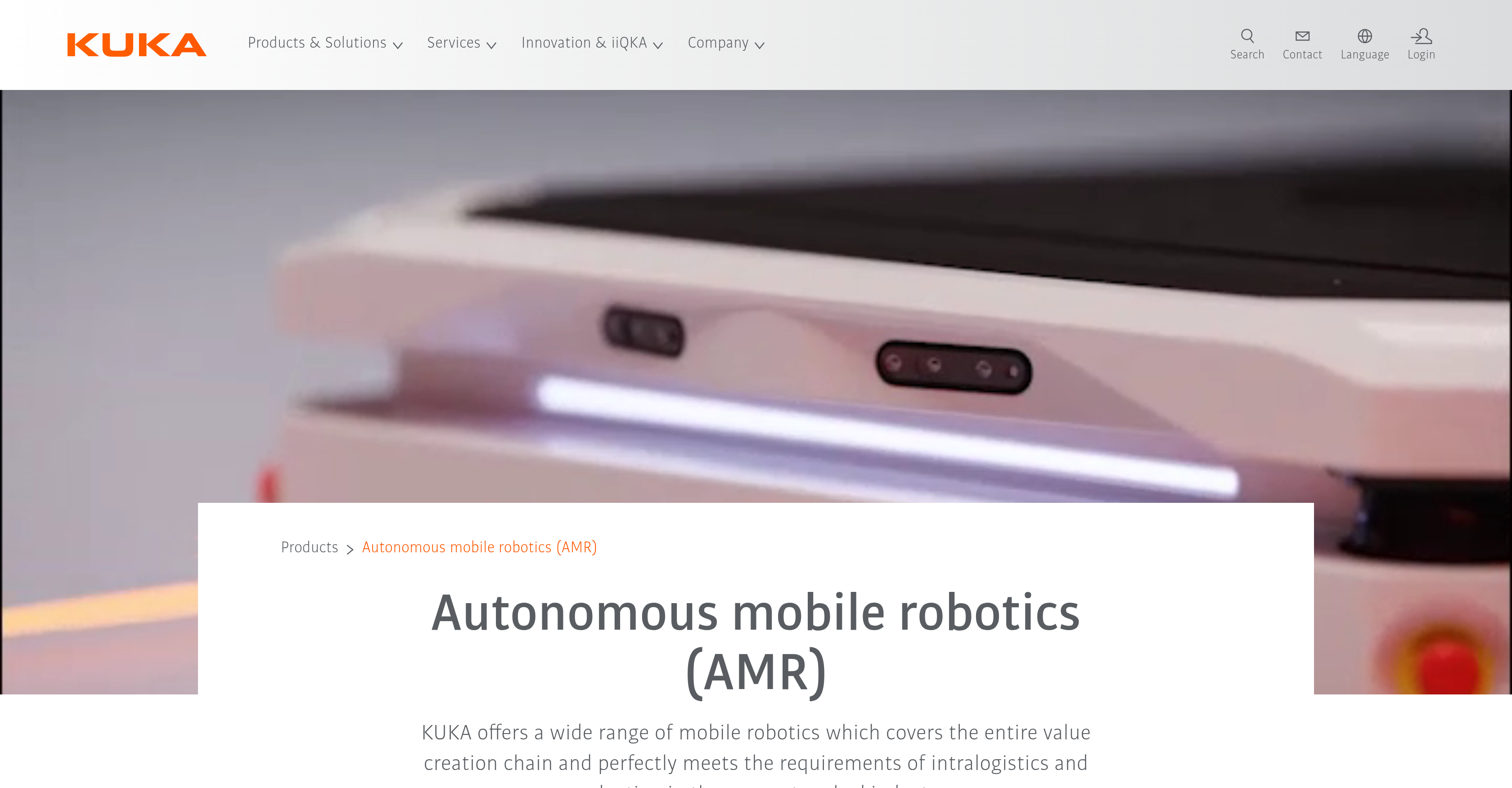 KUKA Autonomous Mobile Robotics (AMR) - AI Tool For Autonomous mobile ...