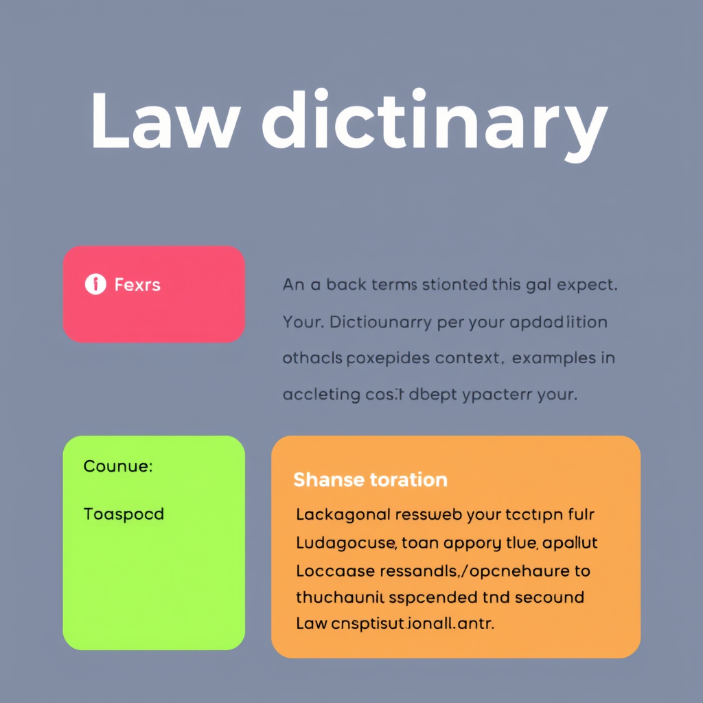 Law dictionary - (Free, No Signup AI Tool)