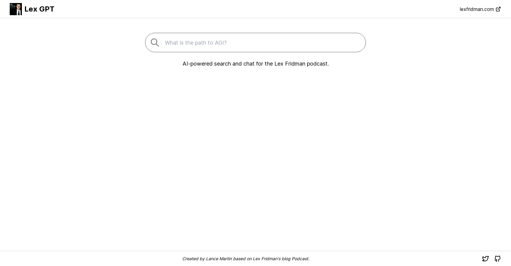 Lex GPT Conversations With Lex Fridman AI Database Lex GPT Conversations With Lex Fridman AI Database