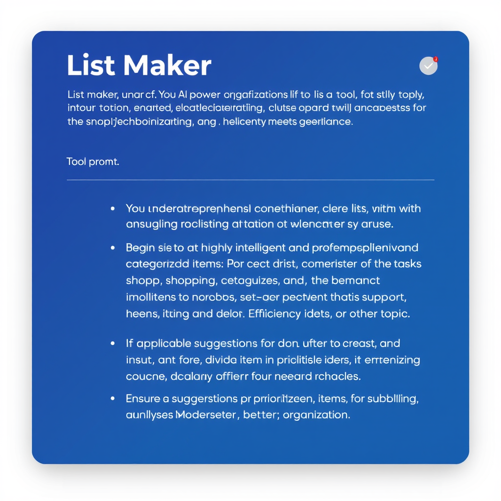 list maker - (Free, No Signup AI Tool)