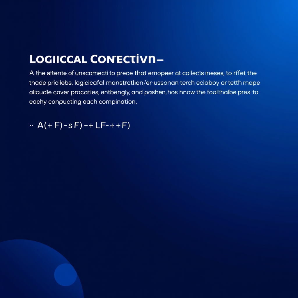 LOGICAL CONNECTIVES-COMPOUND PROPOSITIONS-TRUTH TABLE - AI Tool by @bharatboy