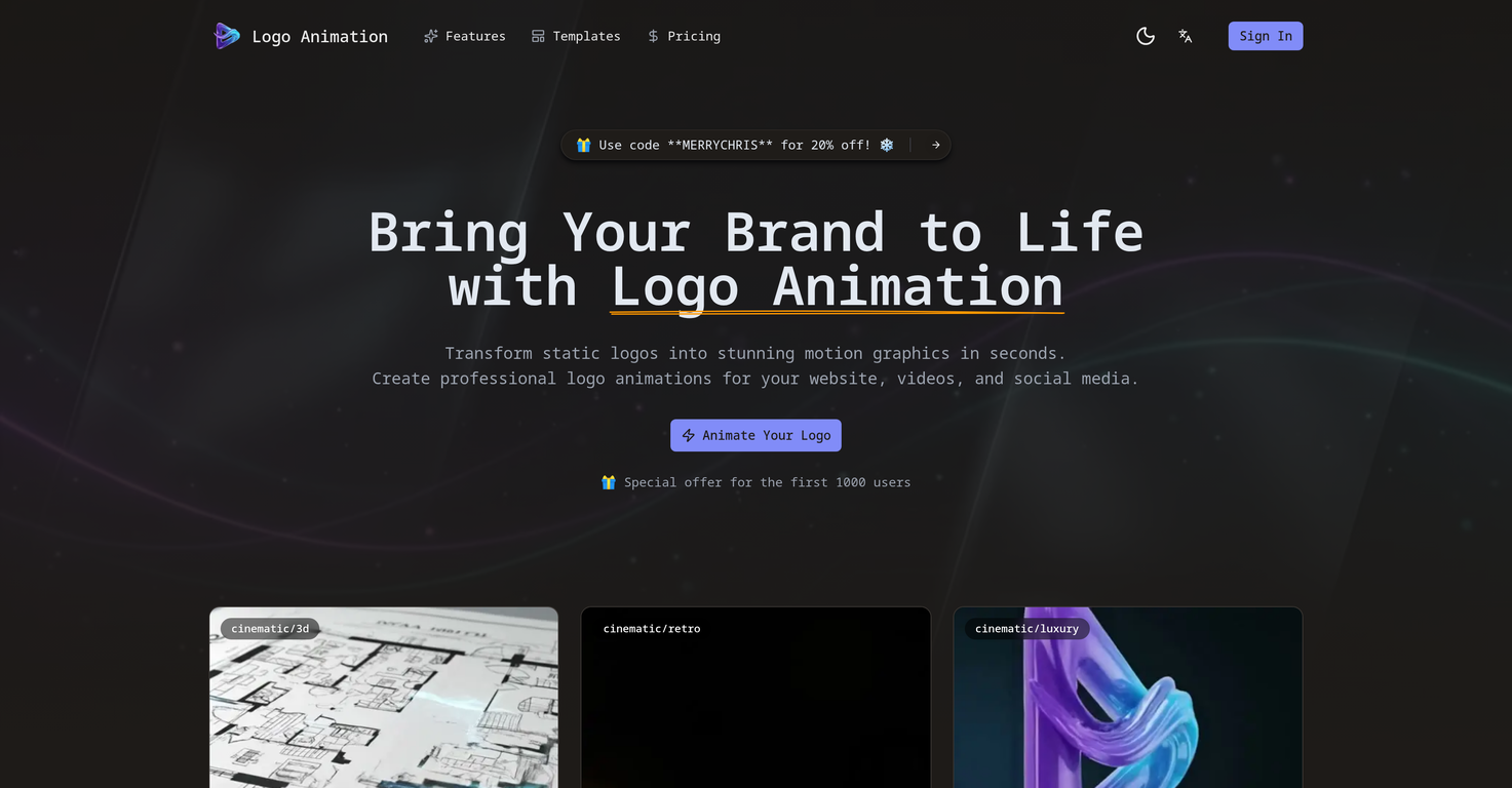 Logo Animation App - Logo animation - TAAFT