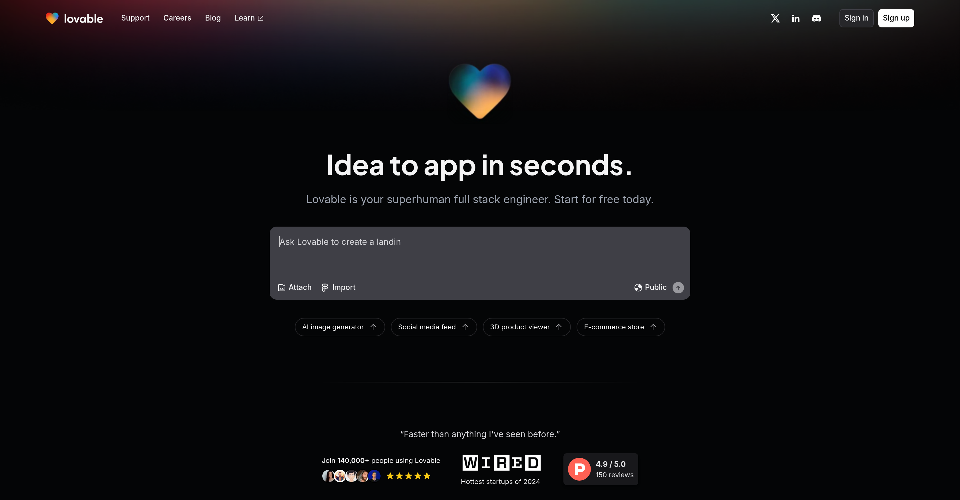 Lovable v2.2 - AI Tool For Vibe coding