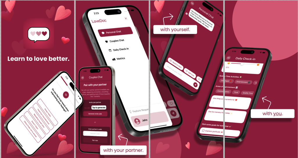 LoveDoc - Ai Couples Coach - Relationship coaching - TAAFT