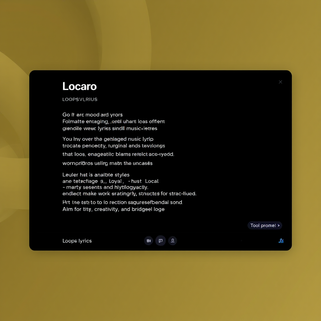 Loops lyrics - (Free, No Signup AI Tool)