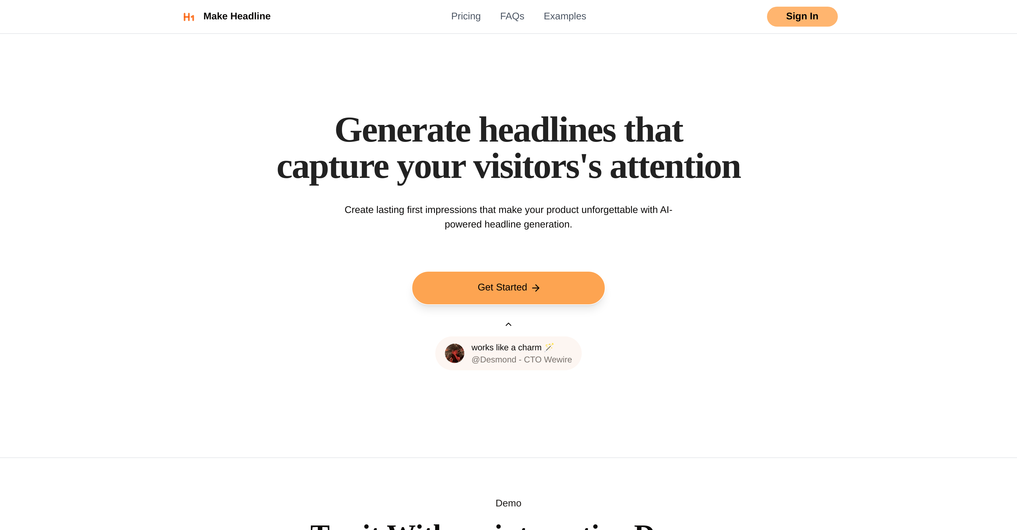 Make Headline - AI Tool For Headlines