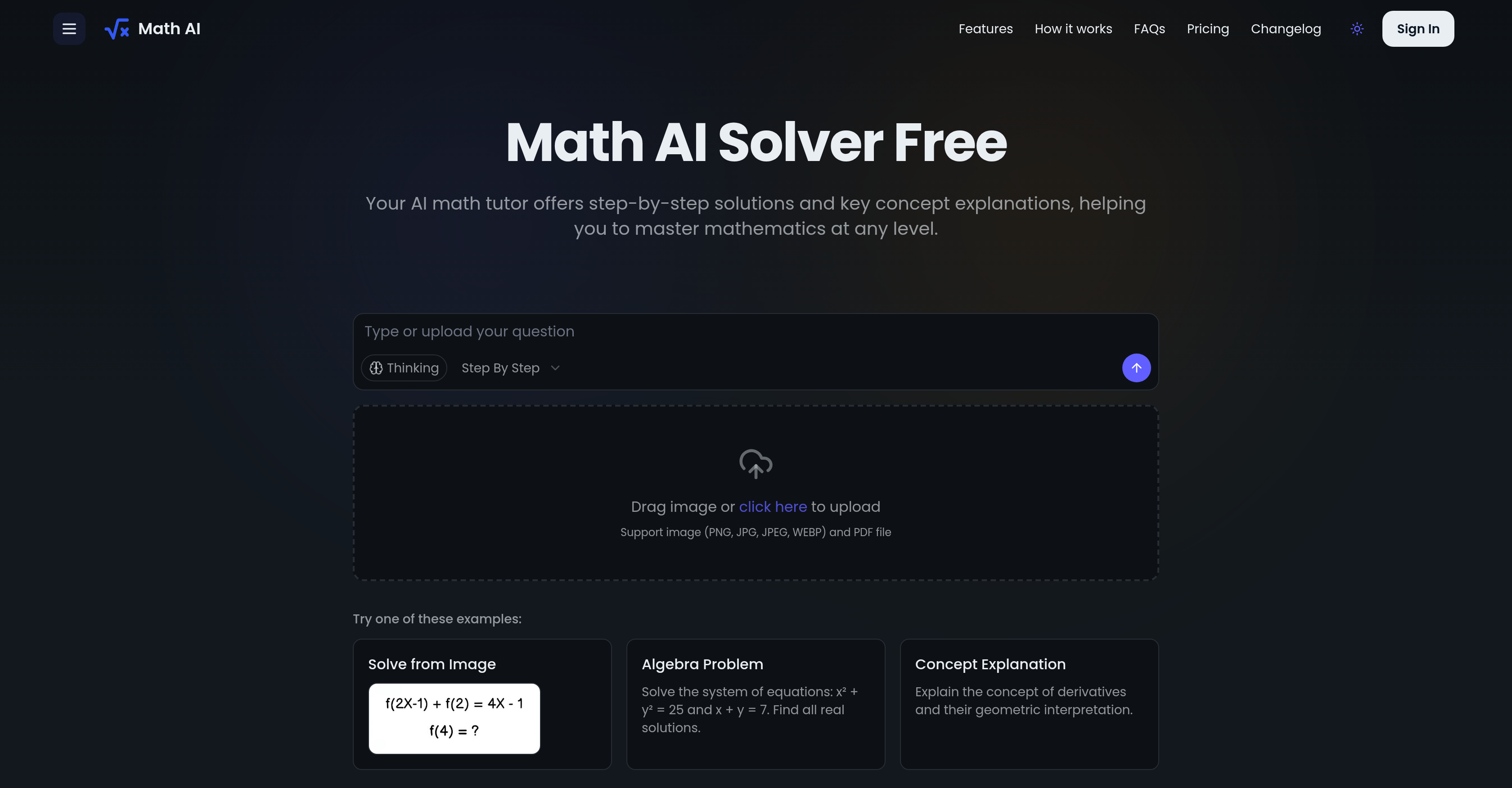 Math AI - AI Tool For Math problems