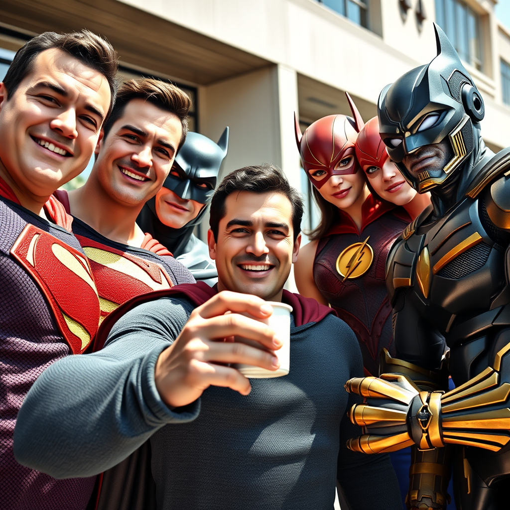 Me and Justice League members - (Free, No Signup AI Tool)