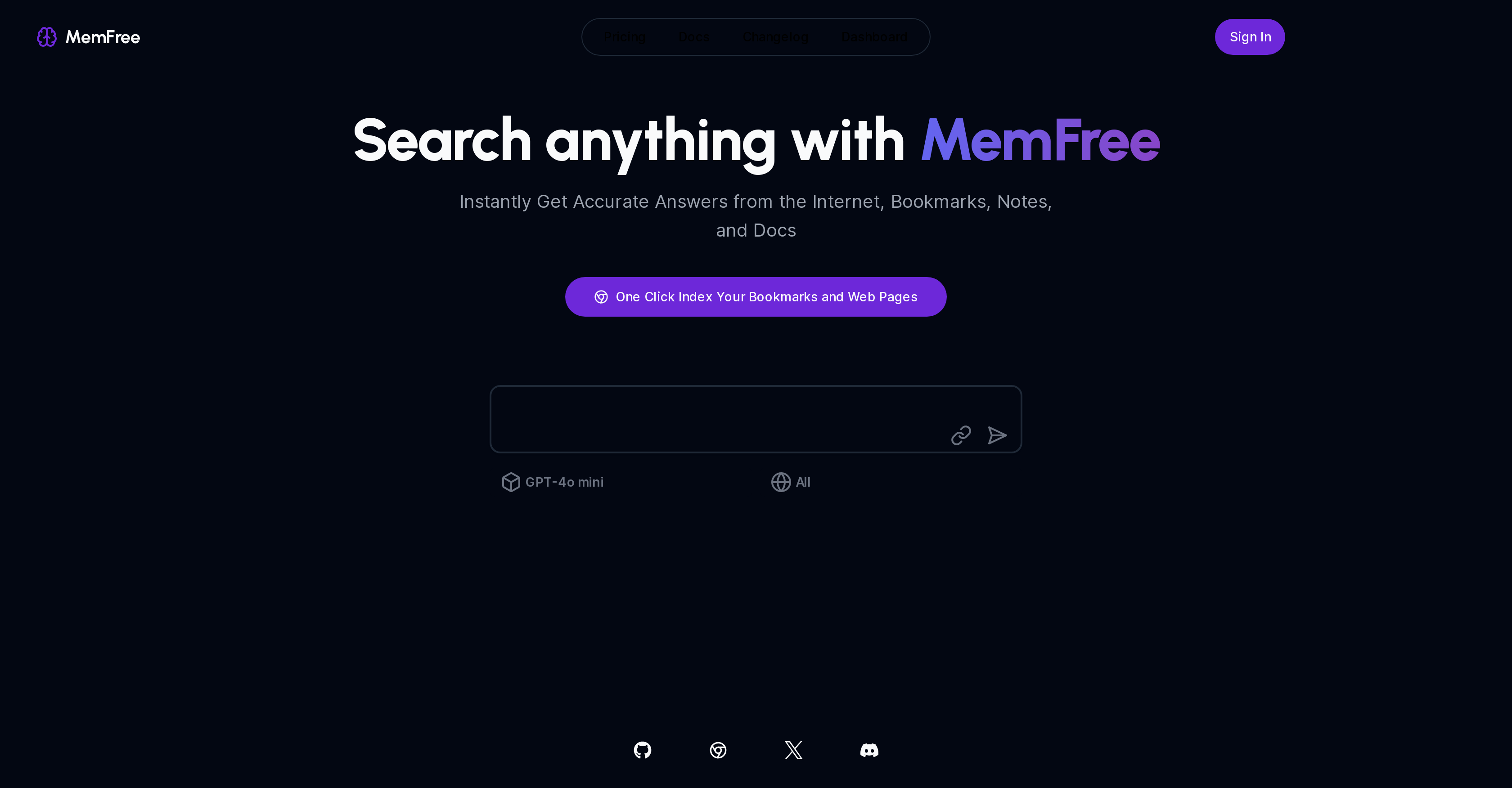 MemFree - AI Tool For Search