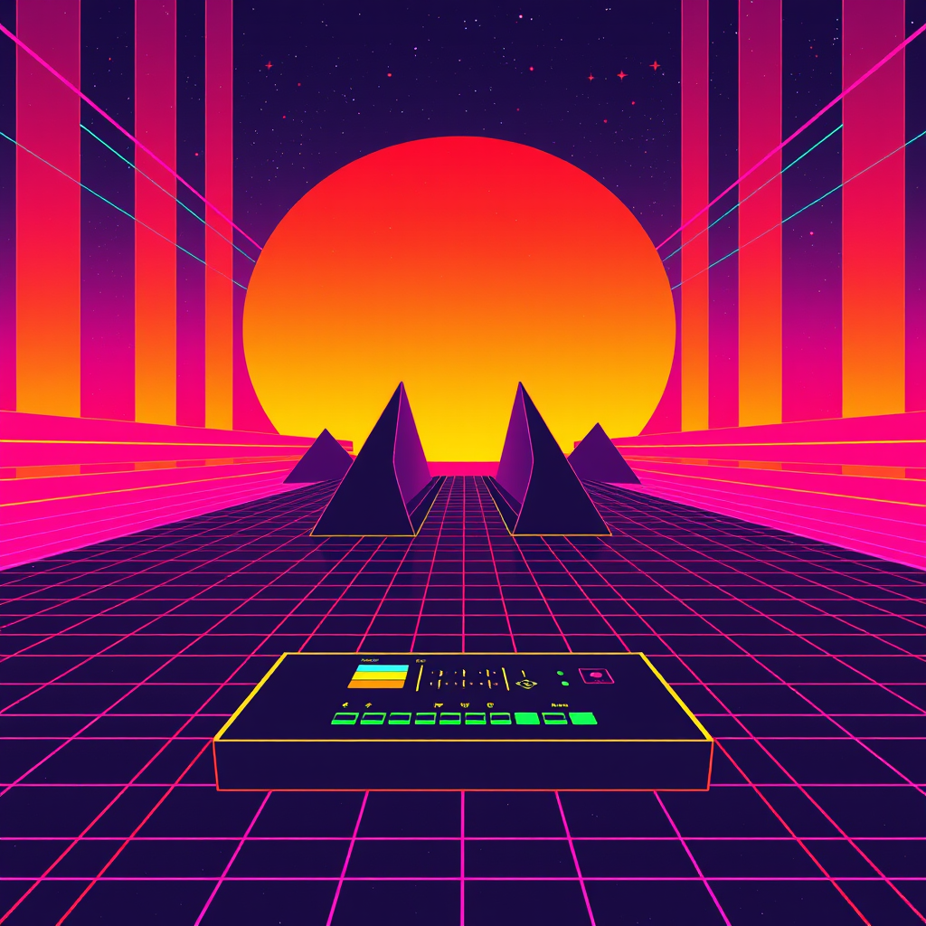 Minimalist 80s Poster - (Free, No Signup AI Tool)