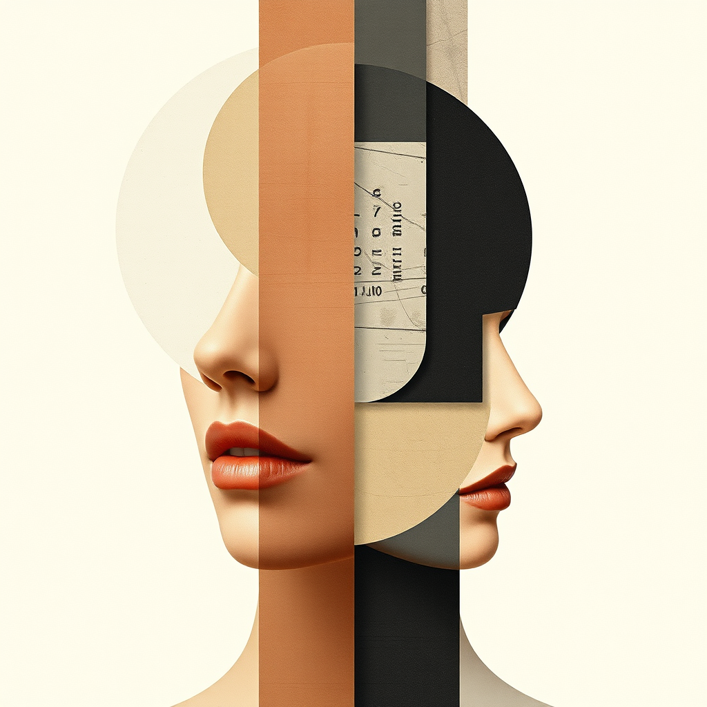 Minimalist Collage art - (Free, No Signup AI Tool)