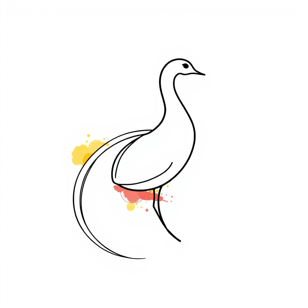 Minimalist Line Art Vibrant colors - (Free, No Signup AI Tool)